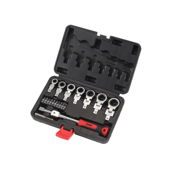 Buy 20Pcs Ratchet Spanner Set Tools in UAE - Clarke® Industrial Tools